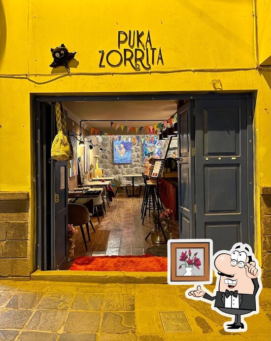 Carta del pub y bar Puka Zorrita, Cusco