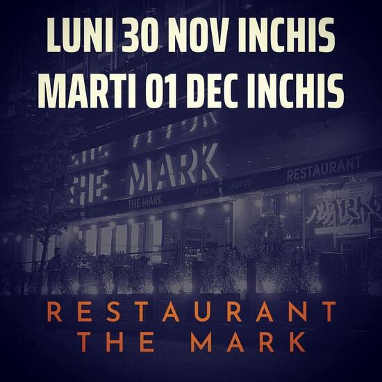 Menu at The Mark, Bucharest