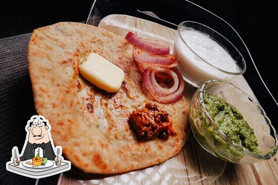 Menu at the ghee spot, Delhi
