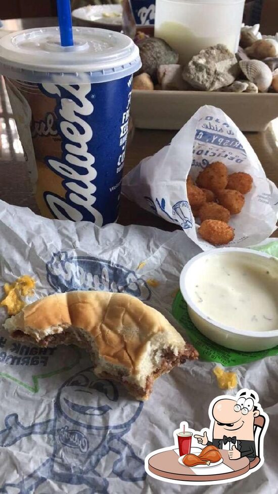 Menu at Culver's fast food, Oconomowoc