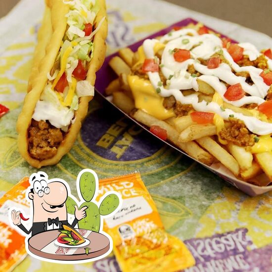 Menu at Taco Bell fast food, Coquitlam, Barnet Hwy #2604