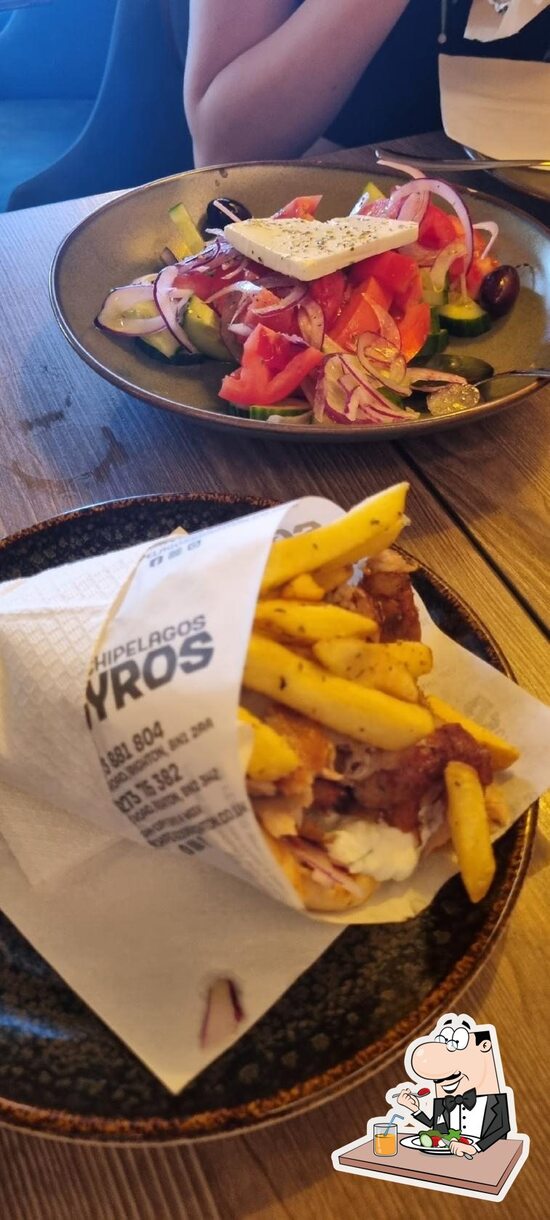 Menu at Archipelagos Gyros restaurant, Brighton, 75 Lewes Rd