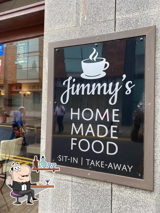 Menu at Jimmy's cafe, Ayr