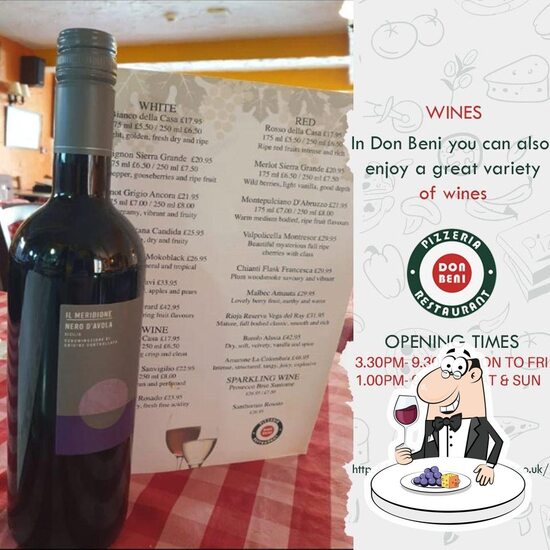 Don Beni, Crowthorne - Restaurant menu, prices and reviews