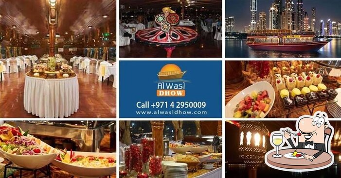 Menu at Al Wasl Dhow restaurant, Dubai, Dubai Harbor Dubai Harbor
