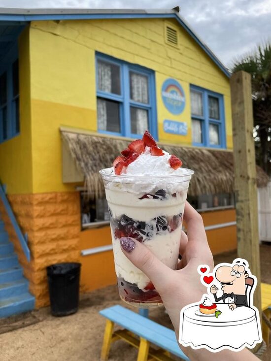 Menu at Sunshine Shack restaurant, Flagler Beach