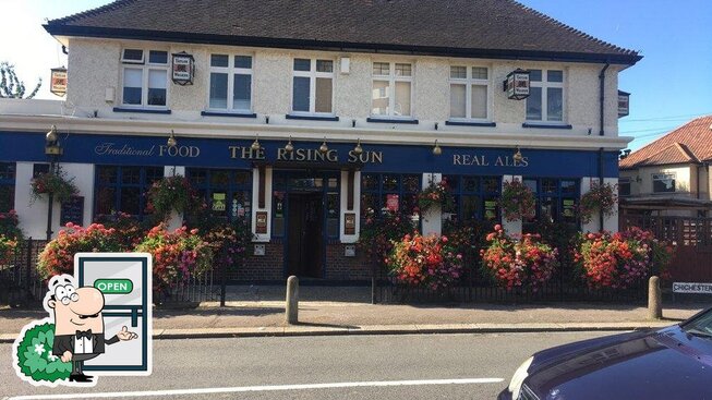 Menu at The rising sun public house, London, 240 Winchester Rd