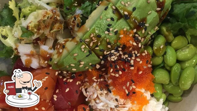 Menu at POKE SUSHI restaurant, Toronto