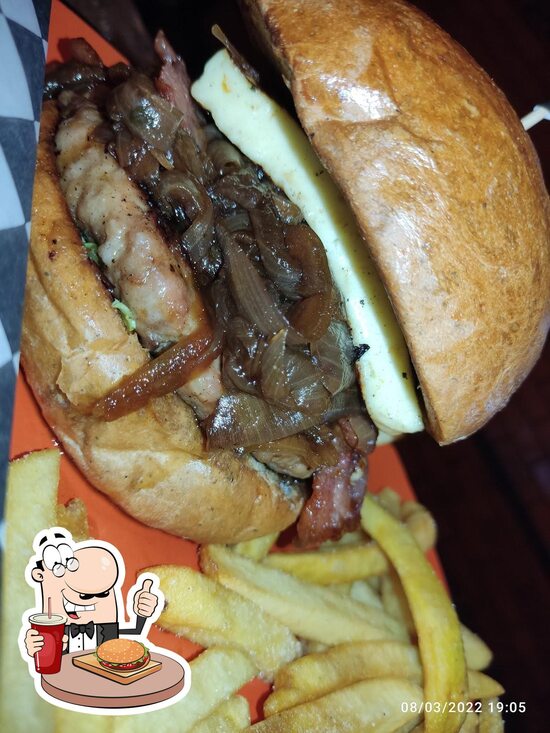 Menu at Vibras burger restaurant, Colombia