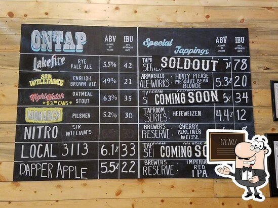 Grapevine Craft Brewery, 906 Jean St in Grapevine - Restaurant menu and ...