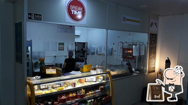 Menu em Break Time cafeteria, Manaus