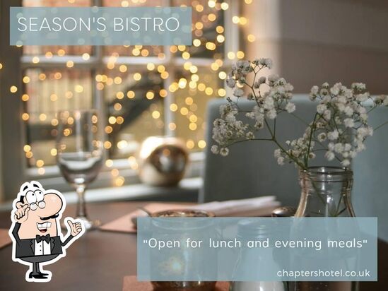 Menu at Chapters restaurant, Stokesley