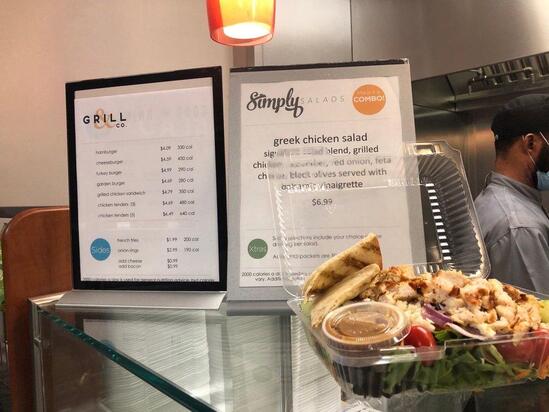 Menu at Delray Medical Center Cafeteria, Delray Beach