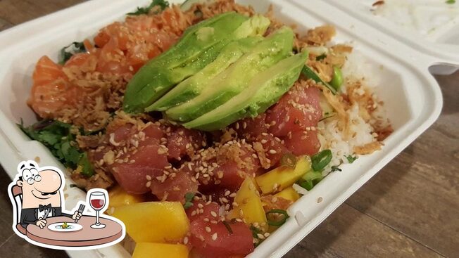 Menu at Honey Fish Poke restaurant, Rancho Cucamonga