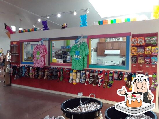 Menu at Candyland restaurant, USA