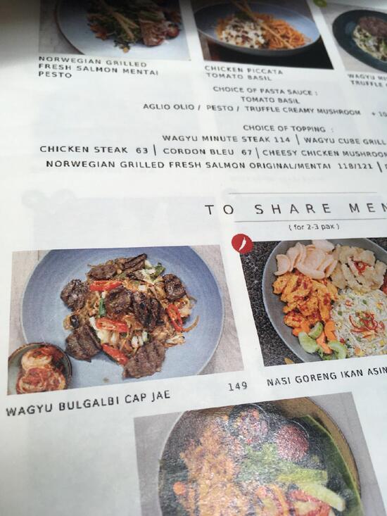 Menu at Tamani - Salemba steakhouse, Central Jakarta, Gedung Melawai