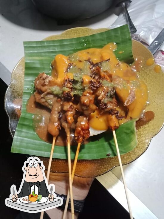 Menu at Aura Sate restaurant, Indonesia