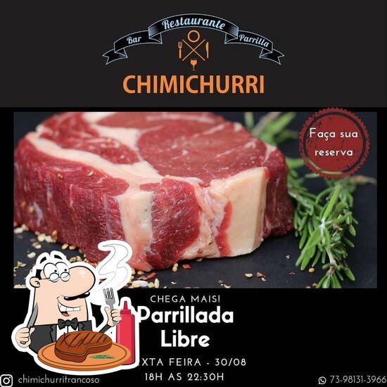 Carta del restaurante Chimichurri, Porto Seguro
