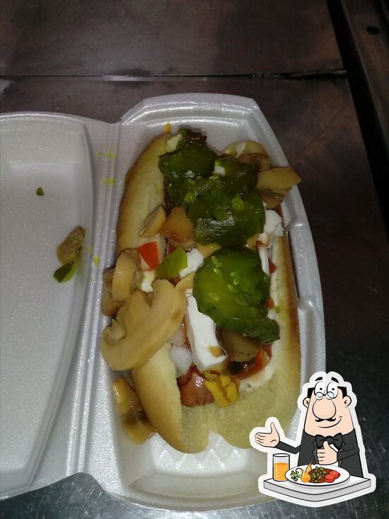 Menu at Hot Dogs "Rizo" restaurant, Guadalajara