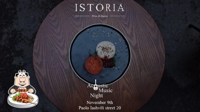 Menu at Istoria restaurant, Tbilisi