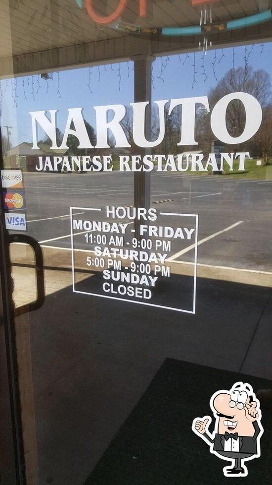 Menu at Naruto Japanese Cuisine restaurant, Union