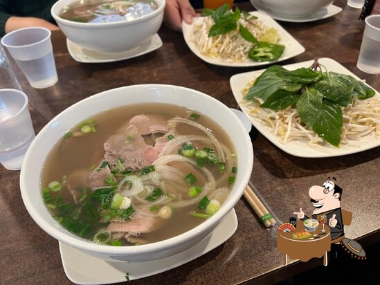 Menu at Pho Saigon III restaurant, Mount Pocono