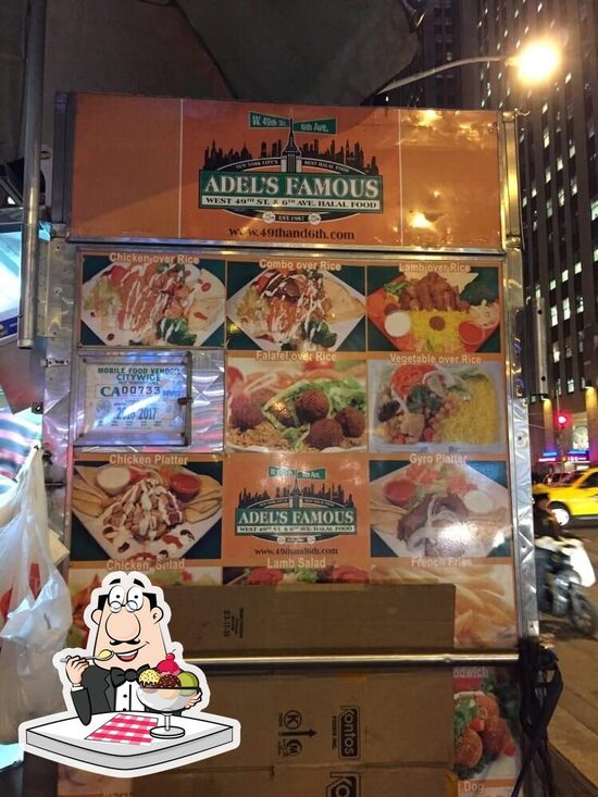 Menu at Adel's Famous Halal Food restaurant, West New York