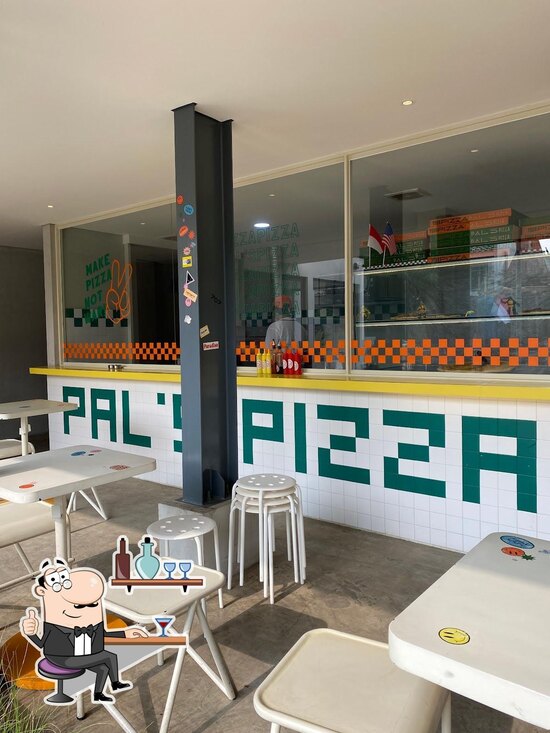 Menu at Pal's Pizza restaurant, Malang