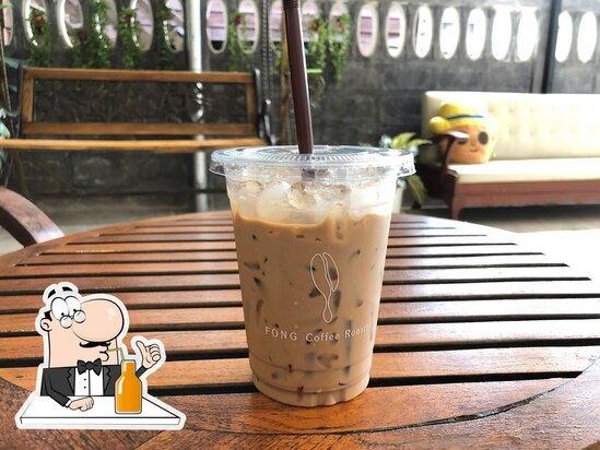 Menu at Fong Coffee Roaster cafe, Lampang