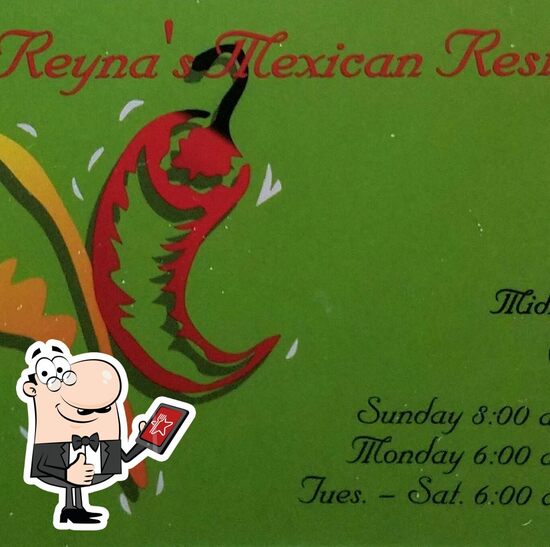 Menu at Reyna's Mexican Restaurant, Midland