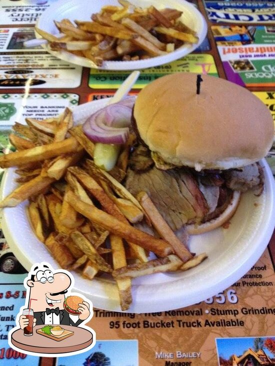 Menu at Fish's Bar B Que, Tahlequah