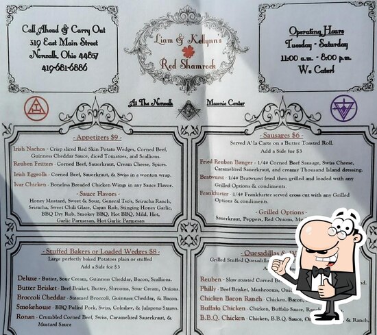 Red Shamrock Ltd., Norwalk - Restaurant menu, prices and reviews