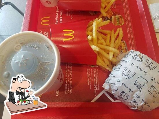 Menu at McDonald's restaurant, Dubai, The Pavilion