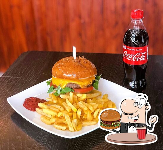 Menu at Max Burger restaurant, Brno