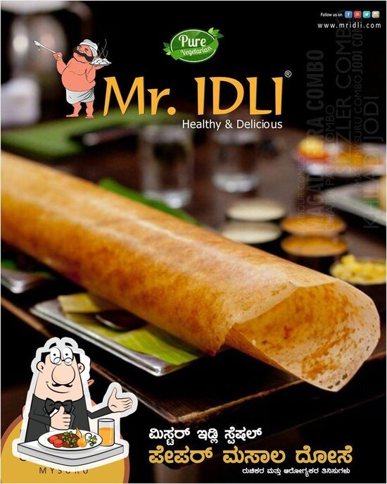 Menu at Mr. Idli, Mysuru, 8M98+47M