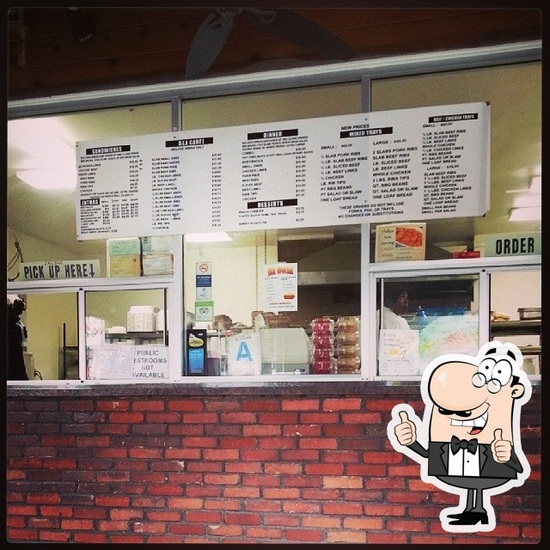 Menu at Phillips Bar-B-Que, Los Angeles, Crenshaw Blvd