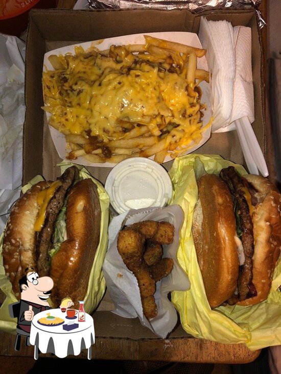 Menu at Key Burgers restaurant, Los Angeles