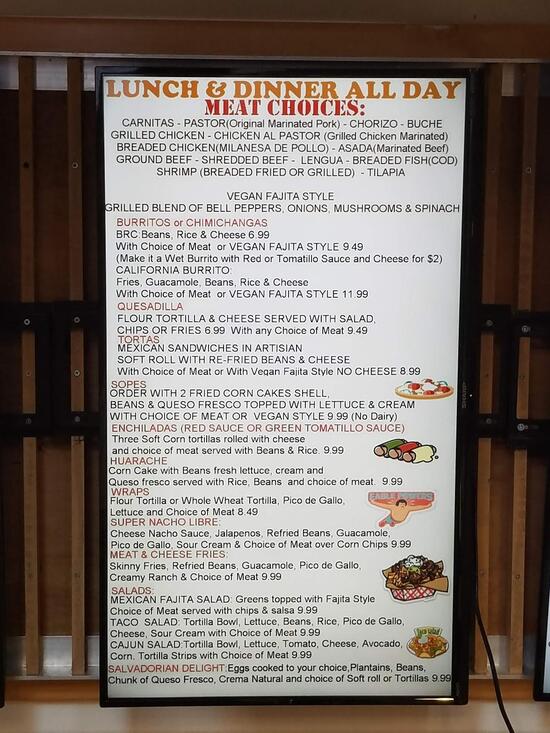 Menu at El Taco Chico Moorpark. restaurant, Moorpark
