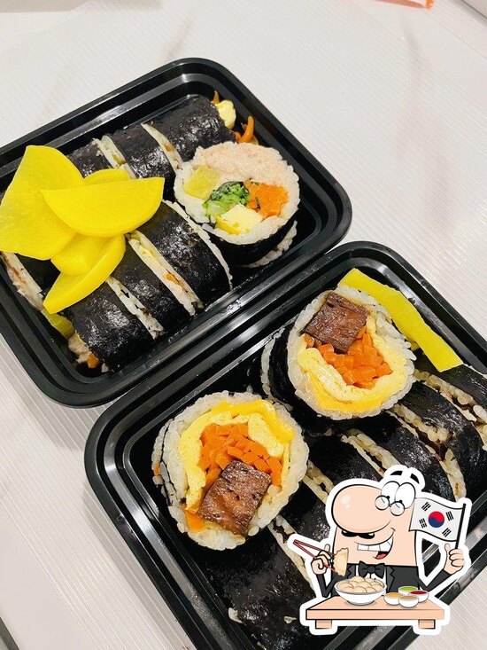 Menu at Kimbap restaurant, Los Angeles