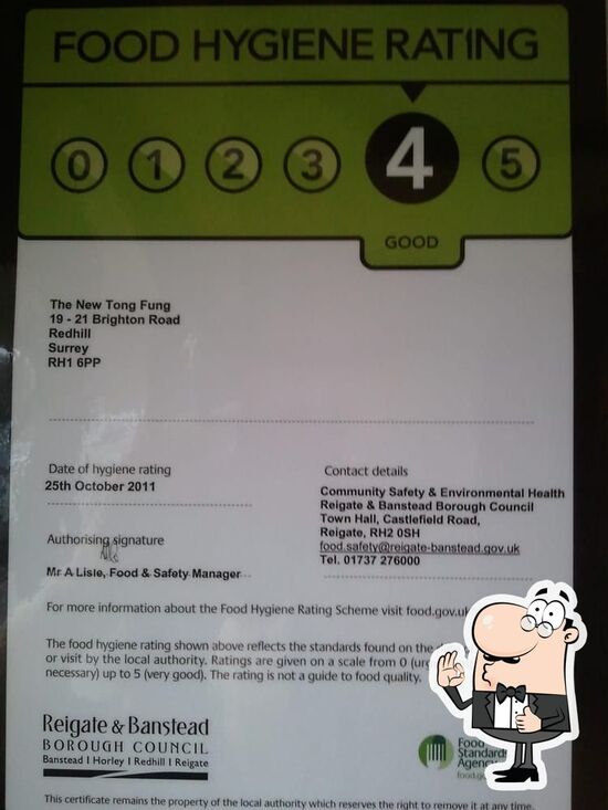 Menu at New Tong Fung - Chinese Restaurant, Redhill