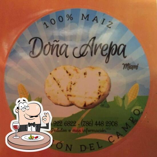 Menu at Doña Arepa restaurant, Tamiami