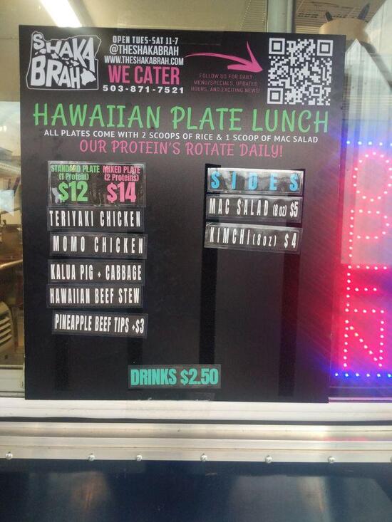 Menu at The Shaka Brah Grilled Cheese Cart restaurant, Salem