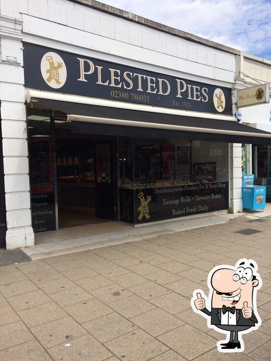 Menu at Plested Pies fast food, Southampton
