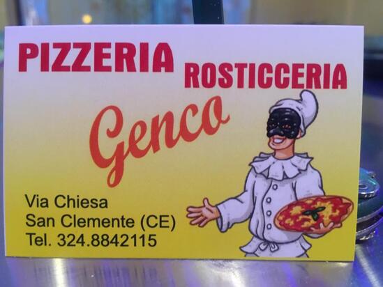 Menu da Pizzeria Rosticceria Genco, Galluccio
