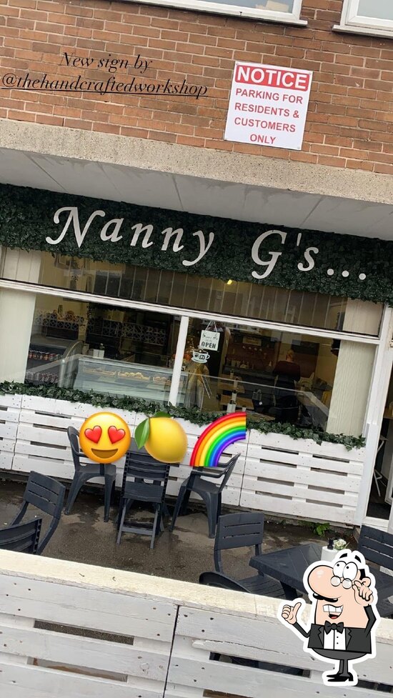 Menu at Nanny G's cafe, Pontefract