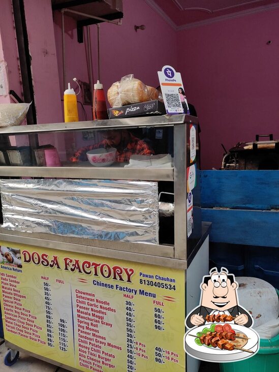 Menu at Dosa Factory, Delhi