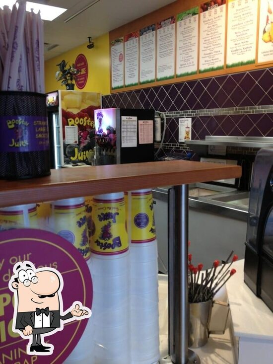Menu at Booster Juice pub & bar, Winnipeg, Pembina Highway