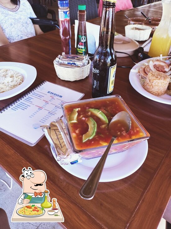 Menu at endor beach club, Acapulco