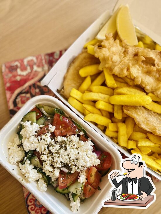 Menu at The Original Greek Fish & Chip Shop restaurant, Brighton