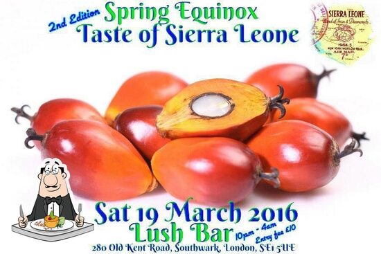 Menu at A Taste Of Sierra Leone, England